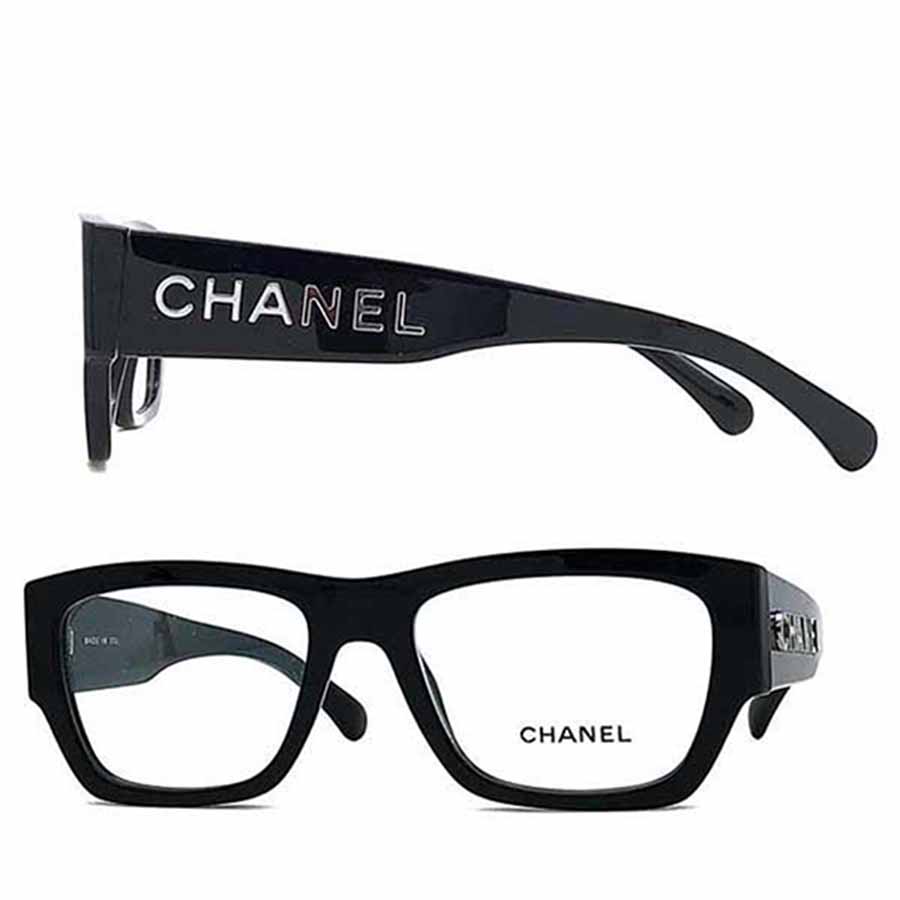 Kính Mắt Cận Chanel Rectangle Eyeglasses 3387 C501 Màu Đen