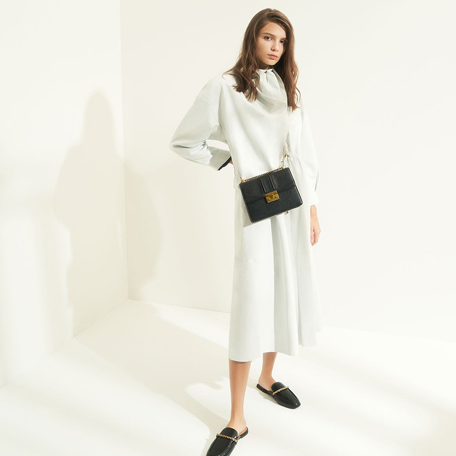 Túi Đeo Chéo Nữ Charles & Keith CNK Metallic Push-Lock Shoulder Bag ...