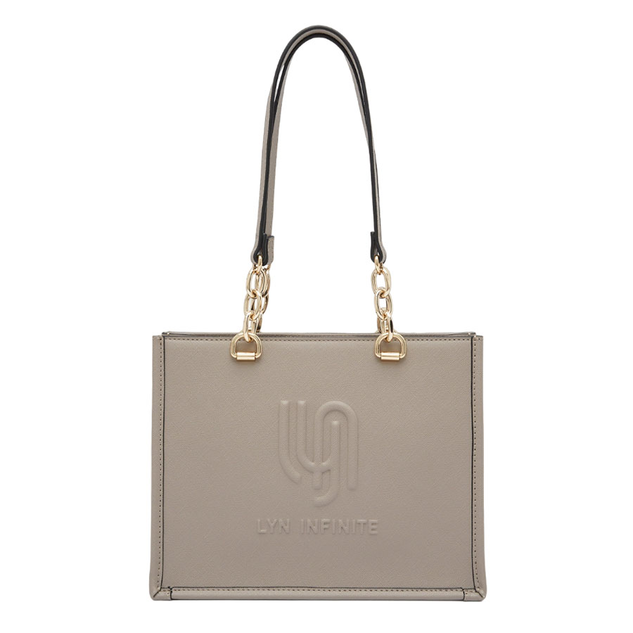 Túi Tote Nữ Lyn Infinite Mine M Bags Brown LL23MBF122 Màu Nâu