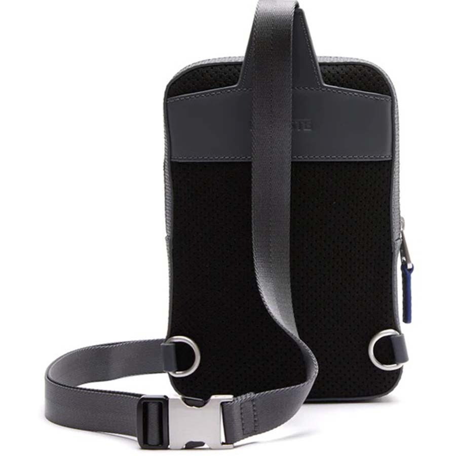 Túi Đeo Chéo Lacoste Men's Chantaco Leather Body Bag Màu Xanh Navy