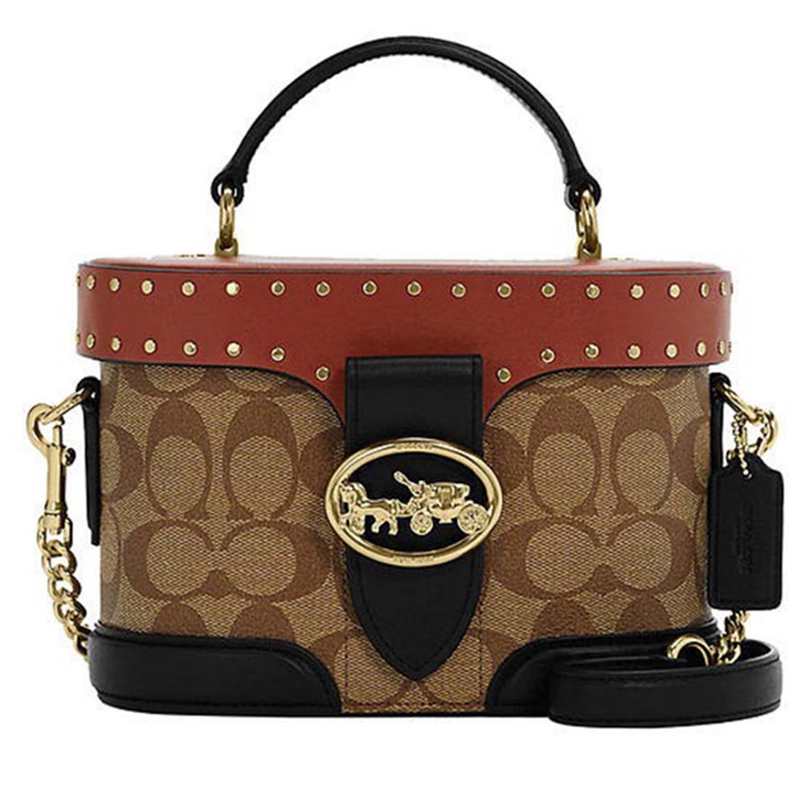 Túi Đeo Chéo Coach Georgie Gem Crossbody In Colorblock Signature Canvas ...