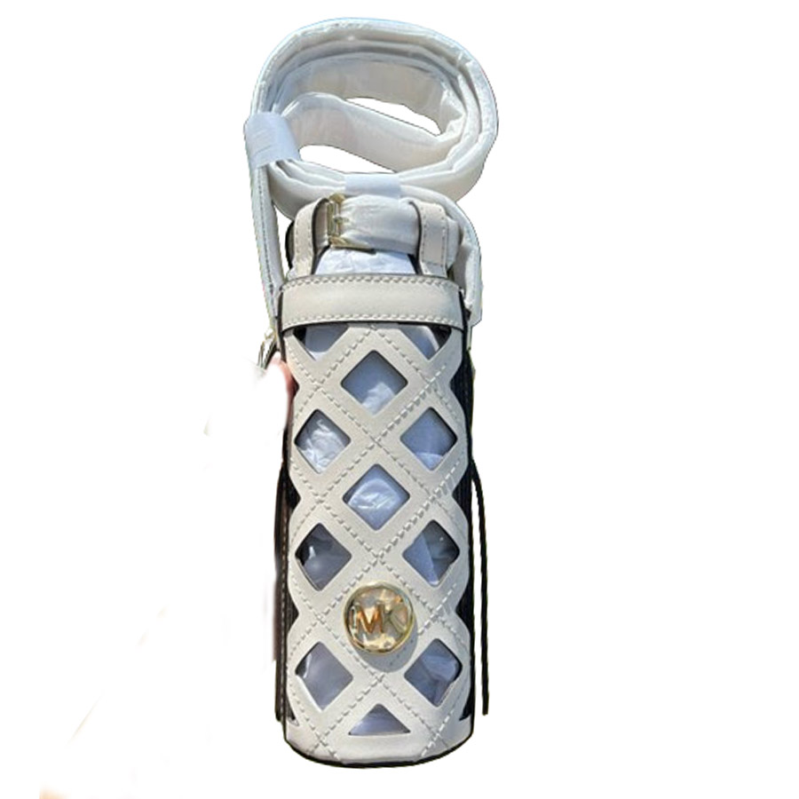 Túi Đựng Chai Nước Michael Kors MK Aidy Small Bottle Holder Màu Trắng