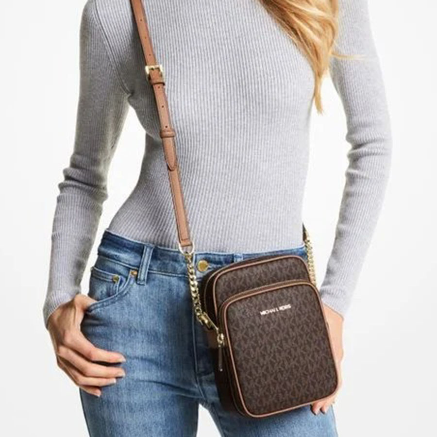 Túi Đeo Chéo Michael Kors MK Jet Set Travel Medium Logo Crossbody Bag ...
