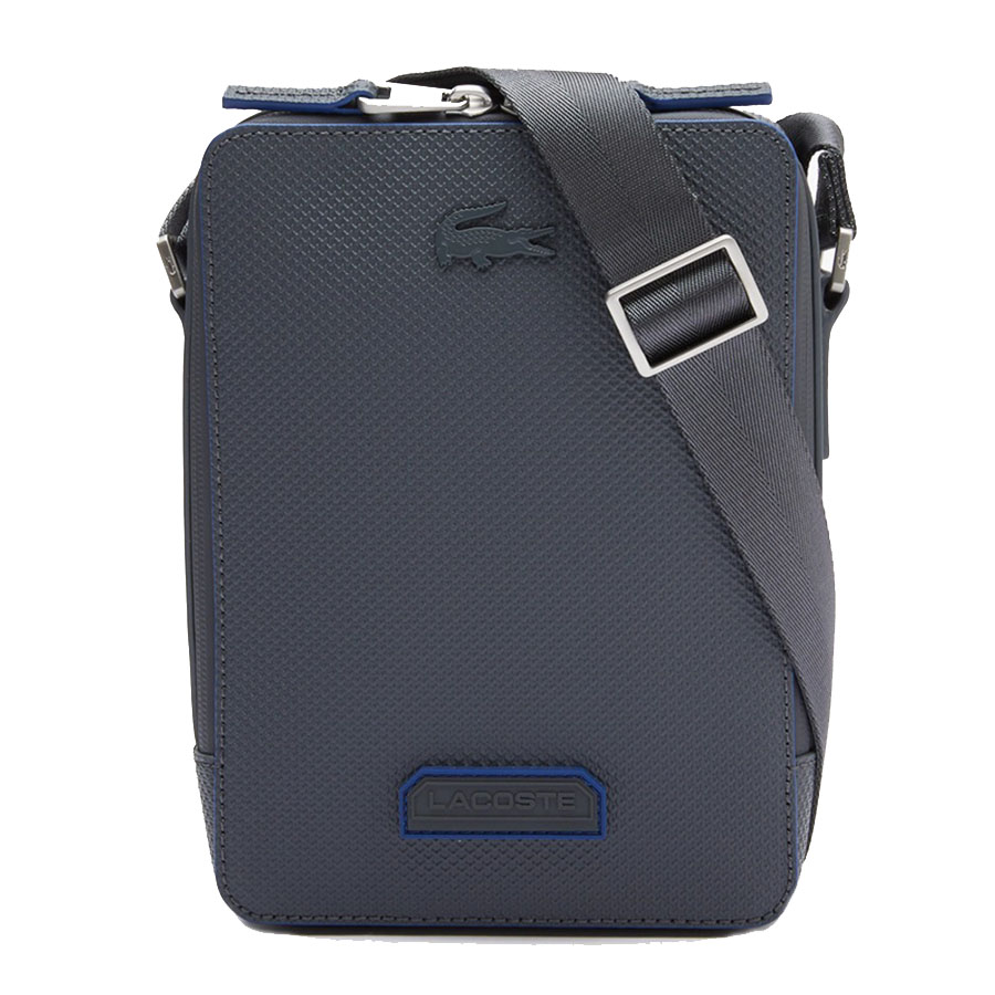 Túi Đeo Chéo Lacoste Men's Chantaco Piqué Leather Vertical Crossover ...