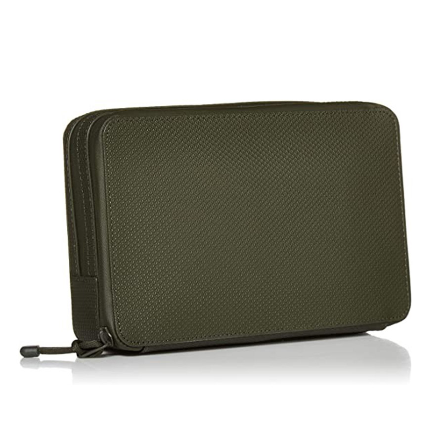 Túi Cầm Tay Lacoste Chantaco Clutch Bag NH3449AP Màu Xanh Rêu