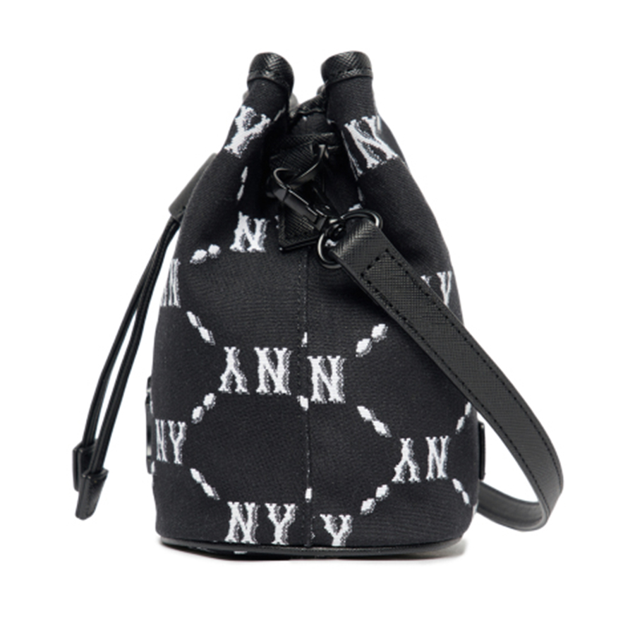 Túi Đeo Chéo Dây Rút MLB Monogram 3ABMS022N-50BKS Màu Đen