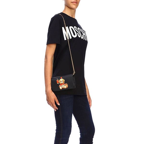 Túi Đeo Chéo Moschino Teddy Bear Màu Đen
